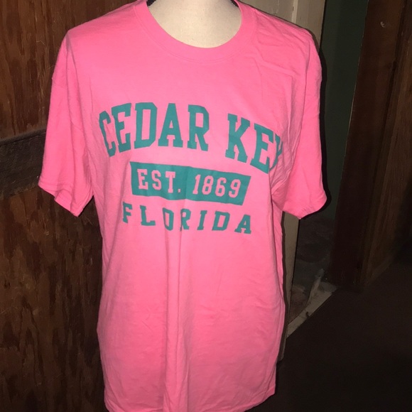 Cedar key Florida | Tops | Extra Large Pink And Teal Green Cedar Key ...